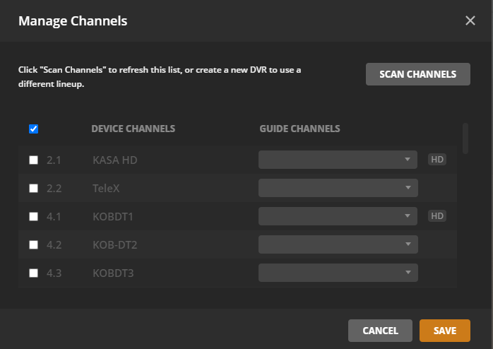 Workaround: Plex DVR unmaps channels from xTeVe